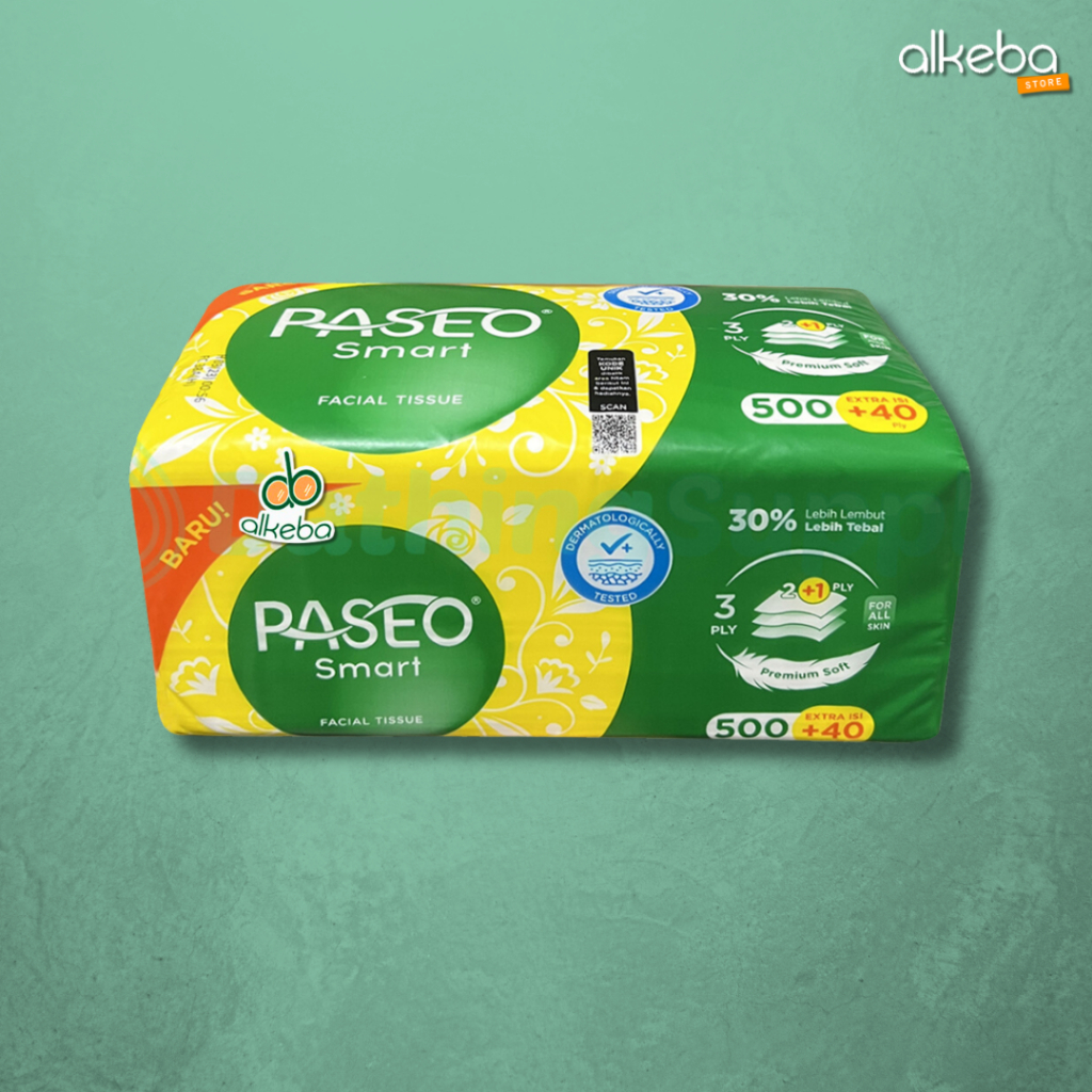 Jual Paseo Premium Soft 500 + 40 Helai 3 Ply Tisue Pacial Serbaguna ...
