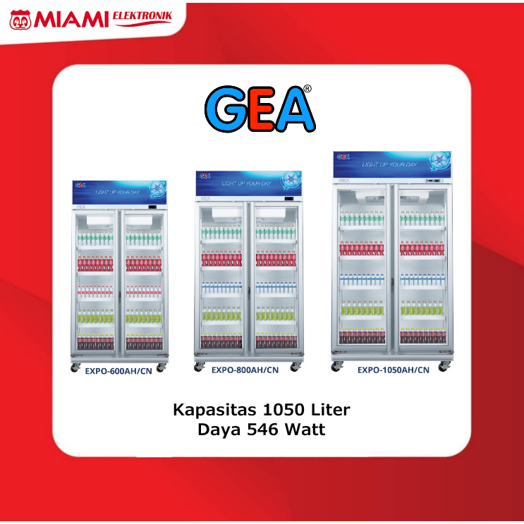 Jual GEA Display Showcase Cooler EXPO-1050AH/CN / EXPO 1050 AH CN ...