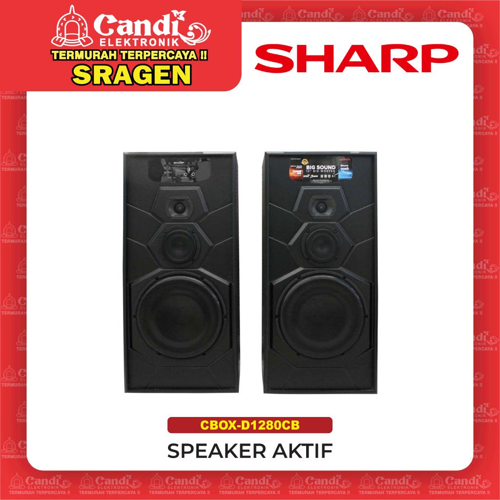 Jual SHARP Speaker Aktif 12 Inch - CBOX-D1280CB | Shopee Indonesia
