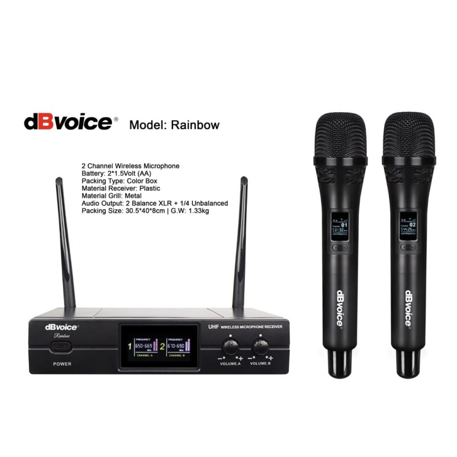 Jual Mic Wireless dB Voice Rainbow Original dBVoice Rainbow | Shopee ...
