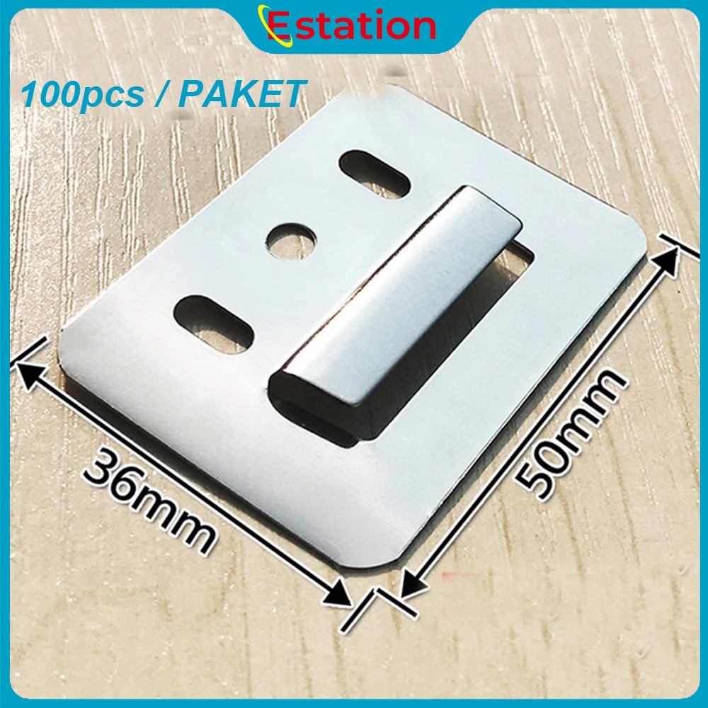 Jual (Jual per PAKET 100PCS) Klip Wood Pannel WPC / Clip Wood Pannel ...