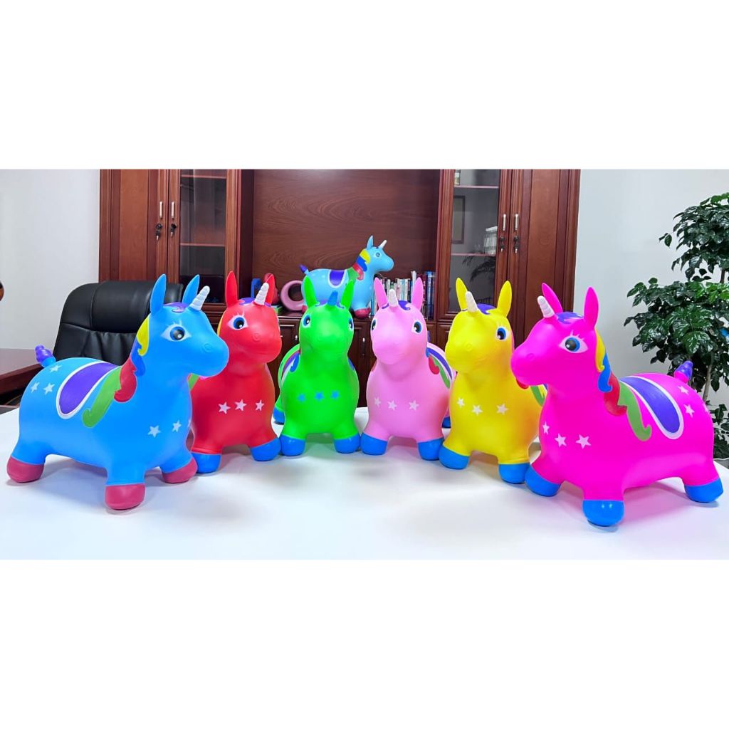 Jual HLS - (ORI) (Unicorn) Jumping Animal Mainan Anak Kuda Kudaan Karet ...