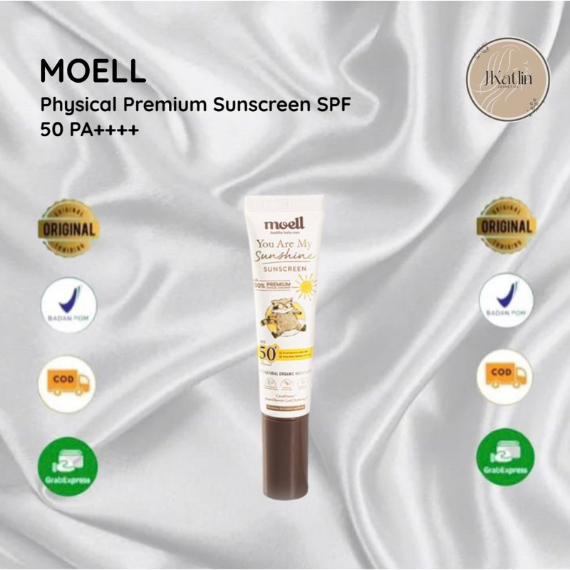 Jual Moell Physical Sunscreen Anak & Bayi SPF 50+ (PA++++) 30 gr ...