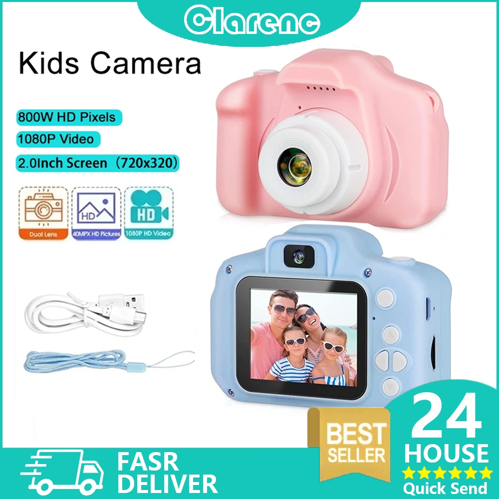 Jual X2 HD 800W 2.0 Inci IPS 1080P Kamera Digital Mini untuk Anak-anak ...