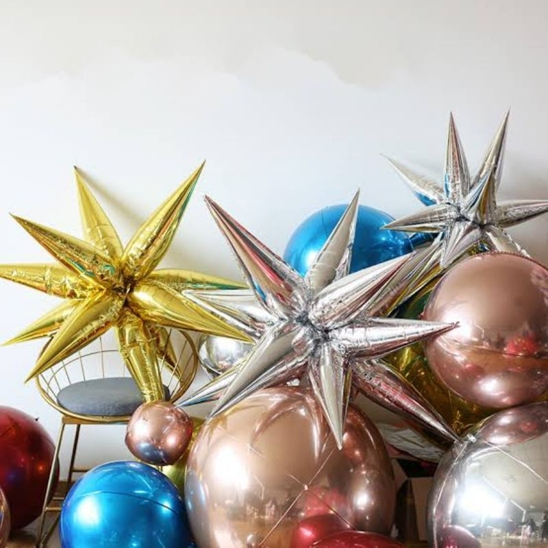 Jual Balon Foil Bintang Stardust New Exploding Star Join Gabung satu ...