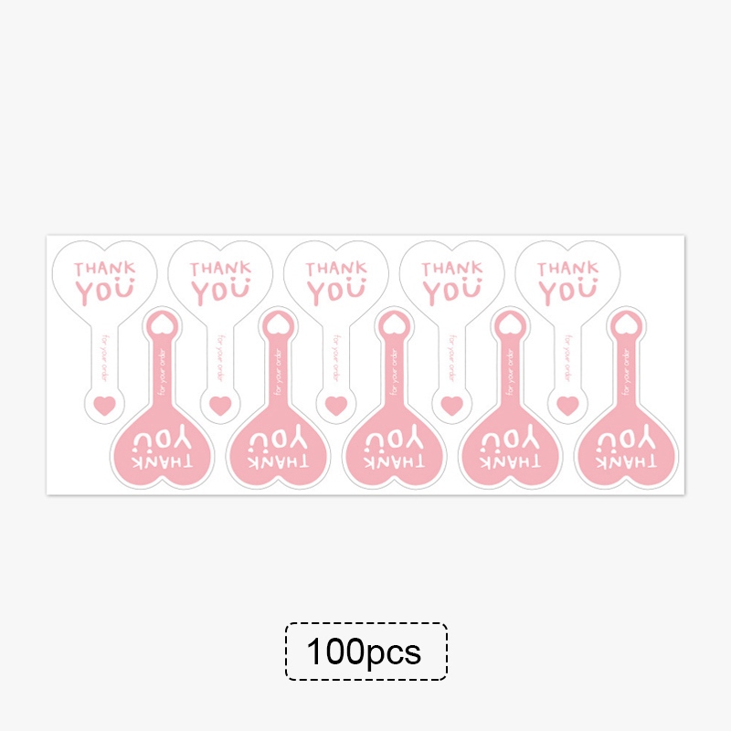 Jual Eghrerr 100 PCS Stiker Terima Kasih Bubuk Thank You Sticker ...