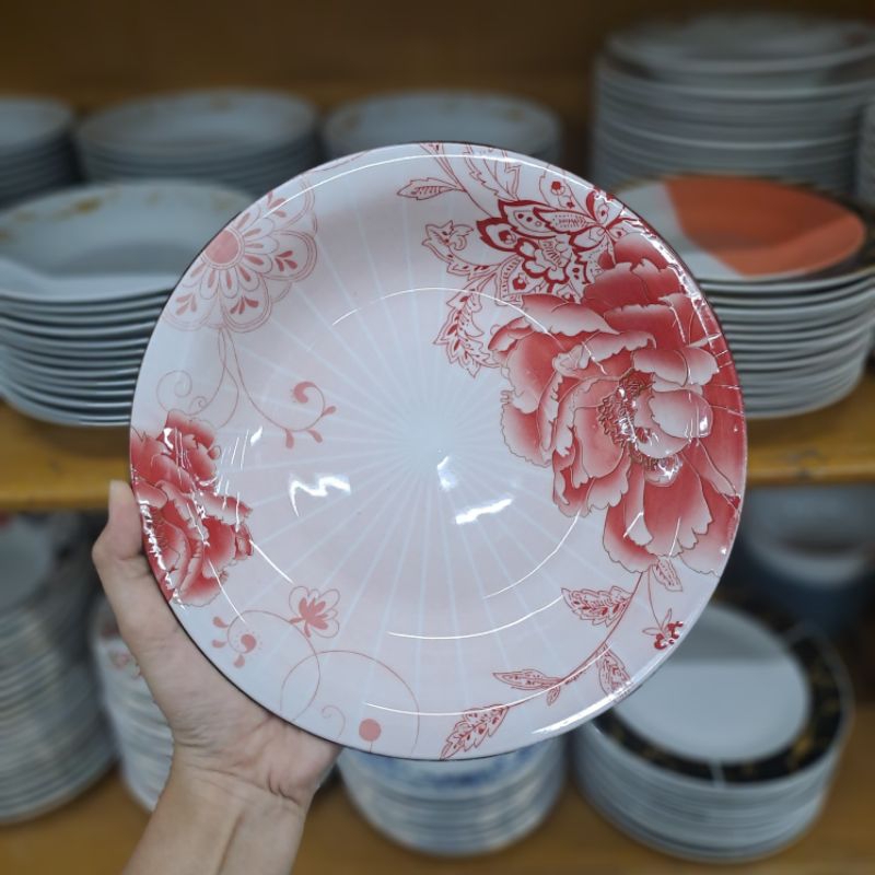 Jual Piring Lontong 9.25 inch Star Aster Merah Winston | Shopee Indonesia