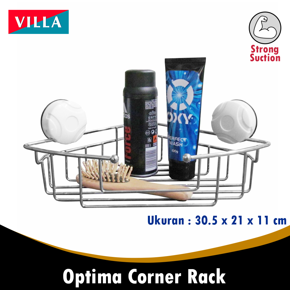 Jual OCA Rak kamar mandi Stainless Steel sudut corner rack Villa optima 0232 | Shopee Indonesia