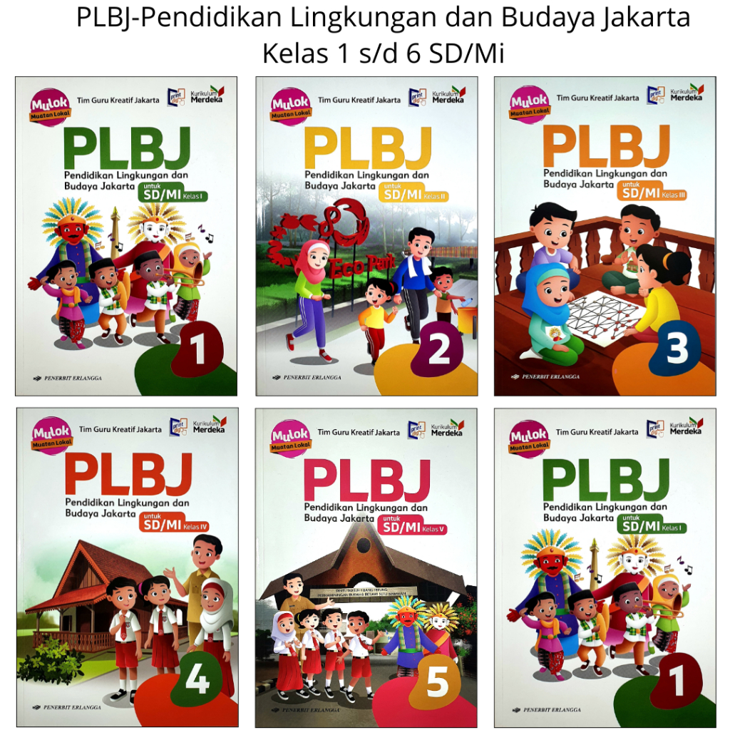 Jual Erlangga - PLBJ Pendidikan Lingkungan Dan Budaya Jakarta Kelas 1,2 ...