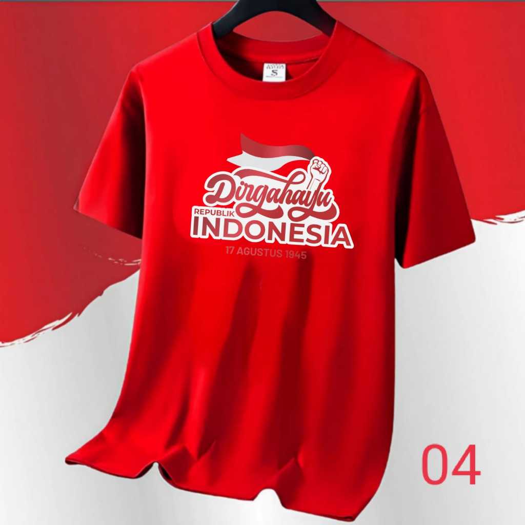 Jual Baju Kaos HUT RI Kemerdekaan Indonesia 17 Agustus /Kaos Pria ...