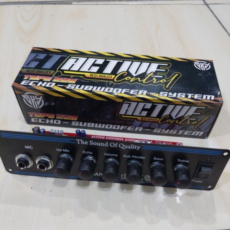 Jual Kit Aktif Stereo Tone Control Plus Panel 2 mic Echo | Shopee Indonesia