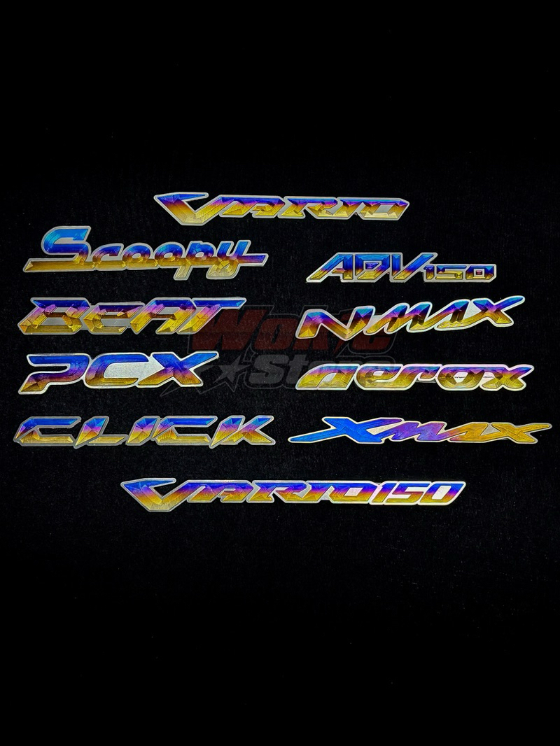 Jual Emblem Logo Titanium Vario, Xmax, Pcx, Aerox, Scoopy, Beat, Click ...