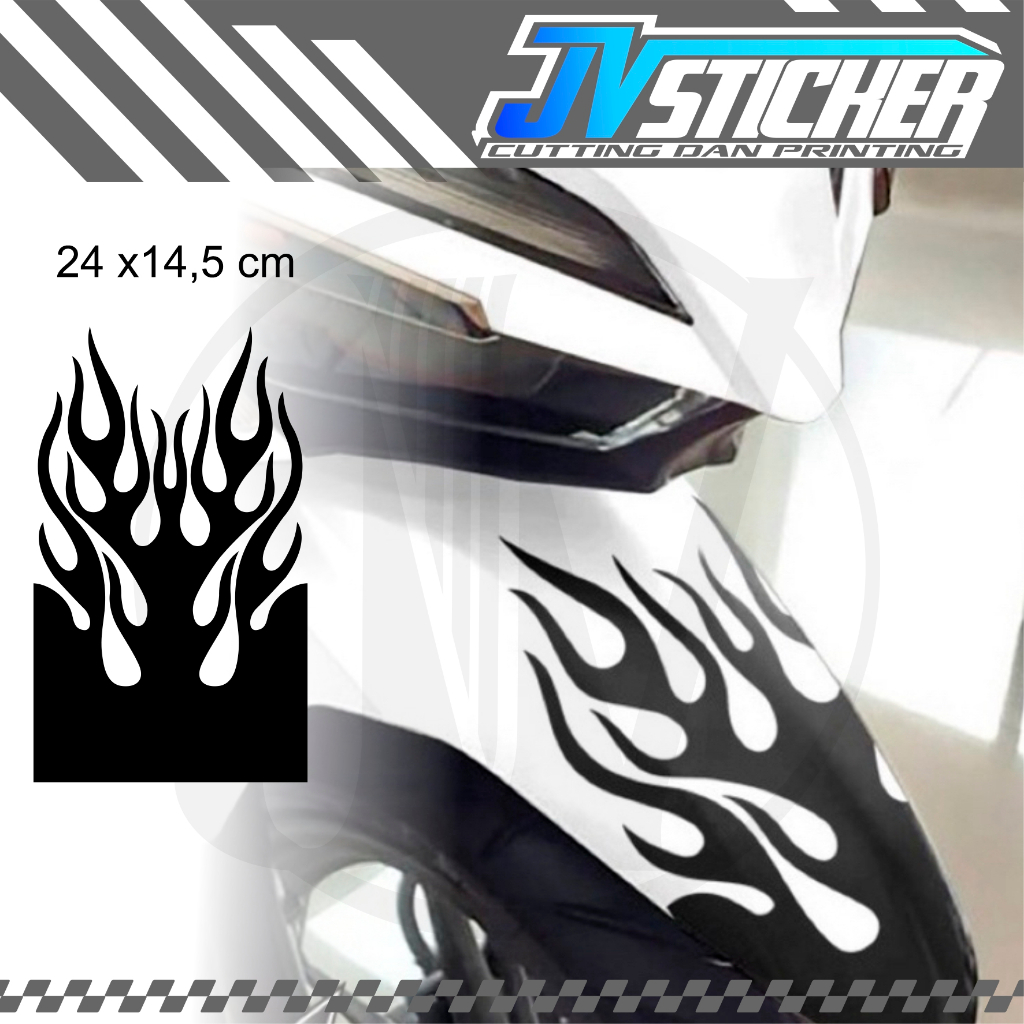 Jual stiker triball api spakbor cutting sticker motor murah spackbord ...