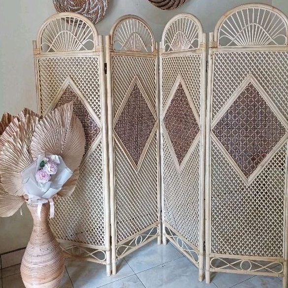 Jual Sekat ruangan rotan / partisi / sketsel / pembatas ruangan ...