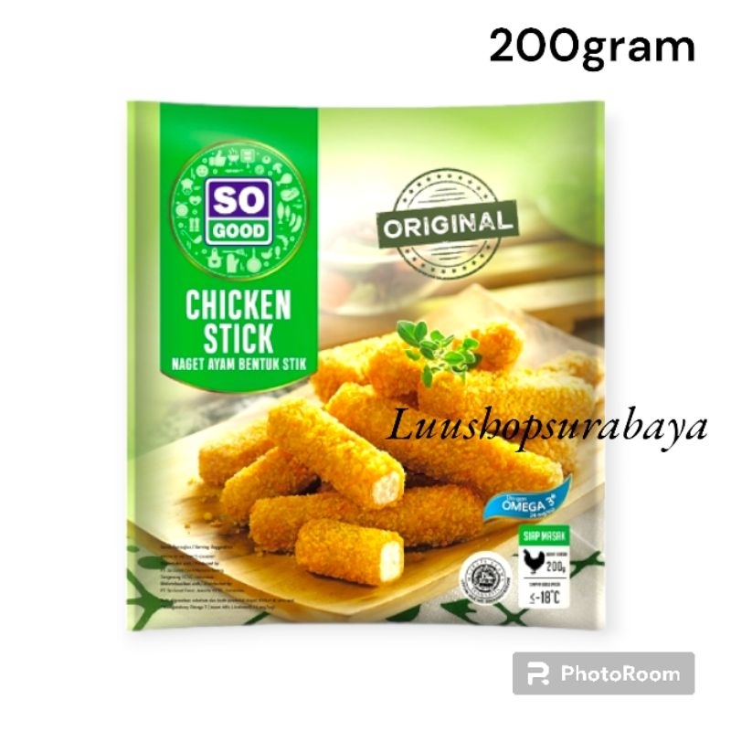 Jual So Good Sogood Chicken Nugget Stick Original 200gr | Shopee Indonesia