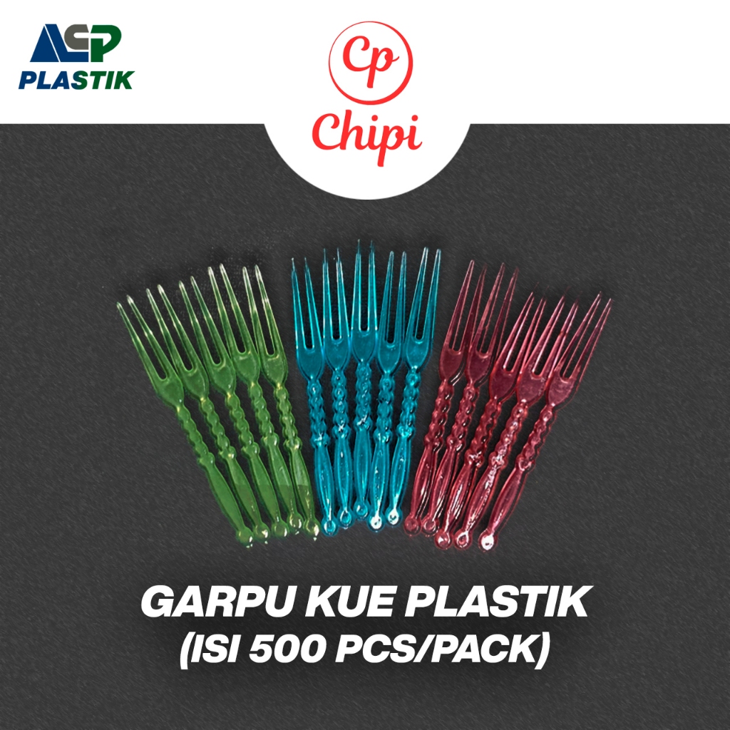 Jual Garpu Kue Plastik Chipi 8cm – Isi 500 pcs / Garpu Plastik Mini ...