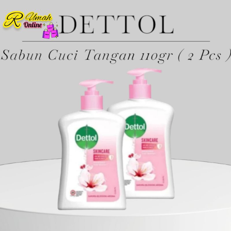 Jual Dettol Sabun Cuci Tangan Botol Pump - SKINCARE 110ml x 2 Pcs ...