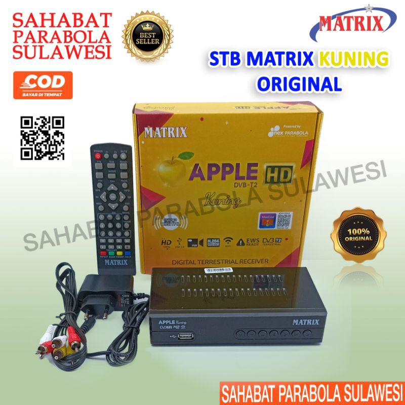 Jual SET TOP BOX MATRIX APPLE KUNING STB MATRIX ORIGINAL | Shopee Indonesia