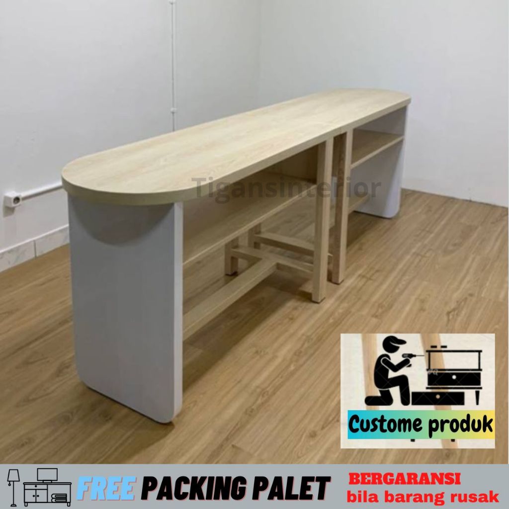 Jual Meja Nail Art custom Oval Dua sisi | Shopee Indonesia