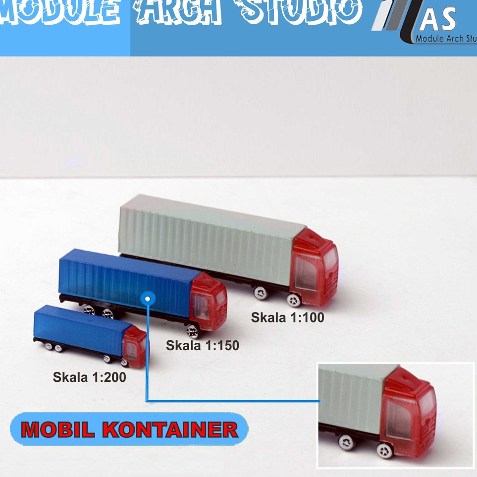 Jual Pasti Heboh Maket Mobil Container Miniatur Kontener Maket Mobil ...