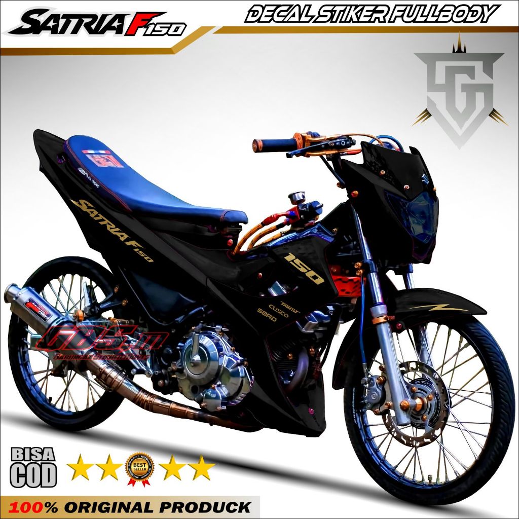 Jual Stiker Decal Motor Satria Fu Facelfit 2013 2014 2015 Full - Body ...