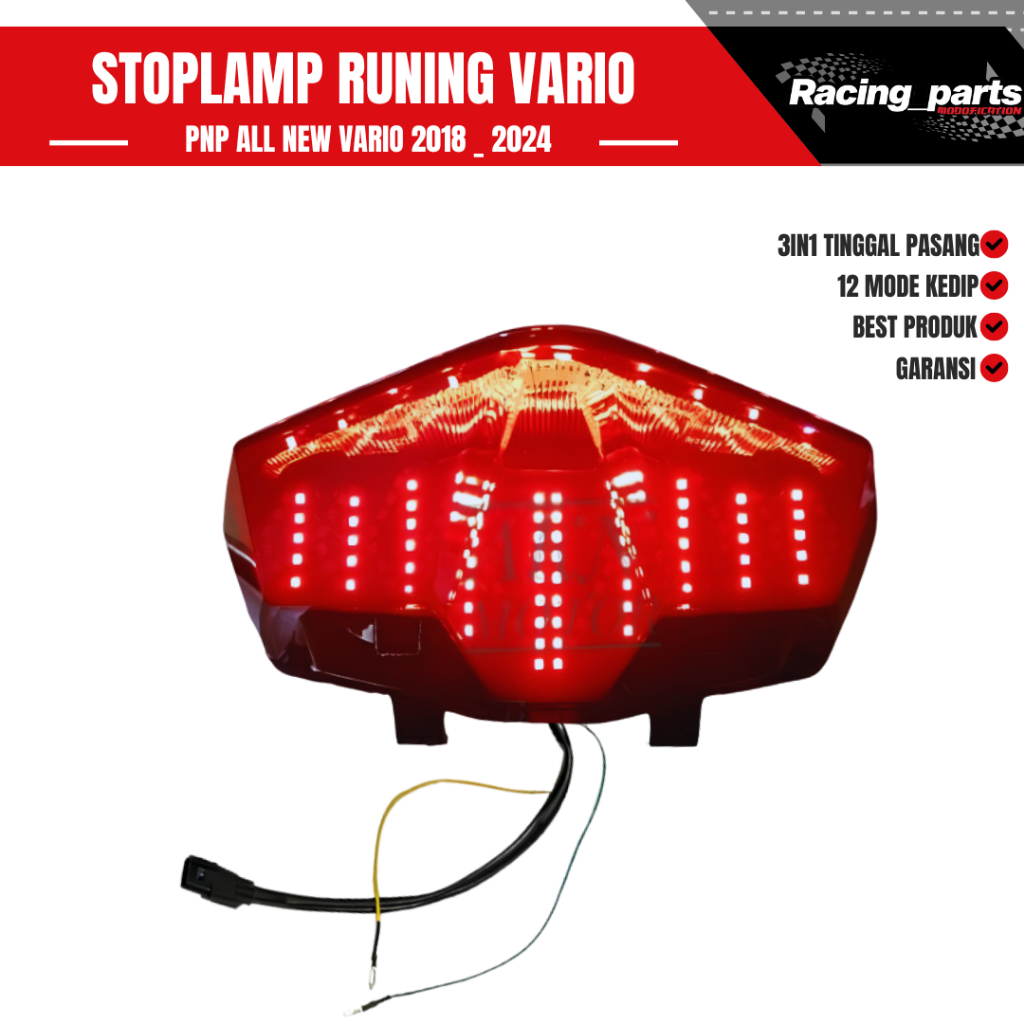 Jual STOPLAMP RUNING BEAT NEW STREET DELUXE ECO 2017 2023 2024 OTOMATIS ...