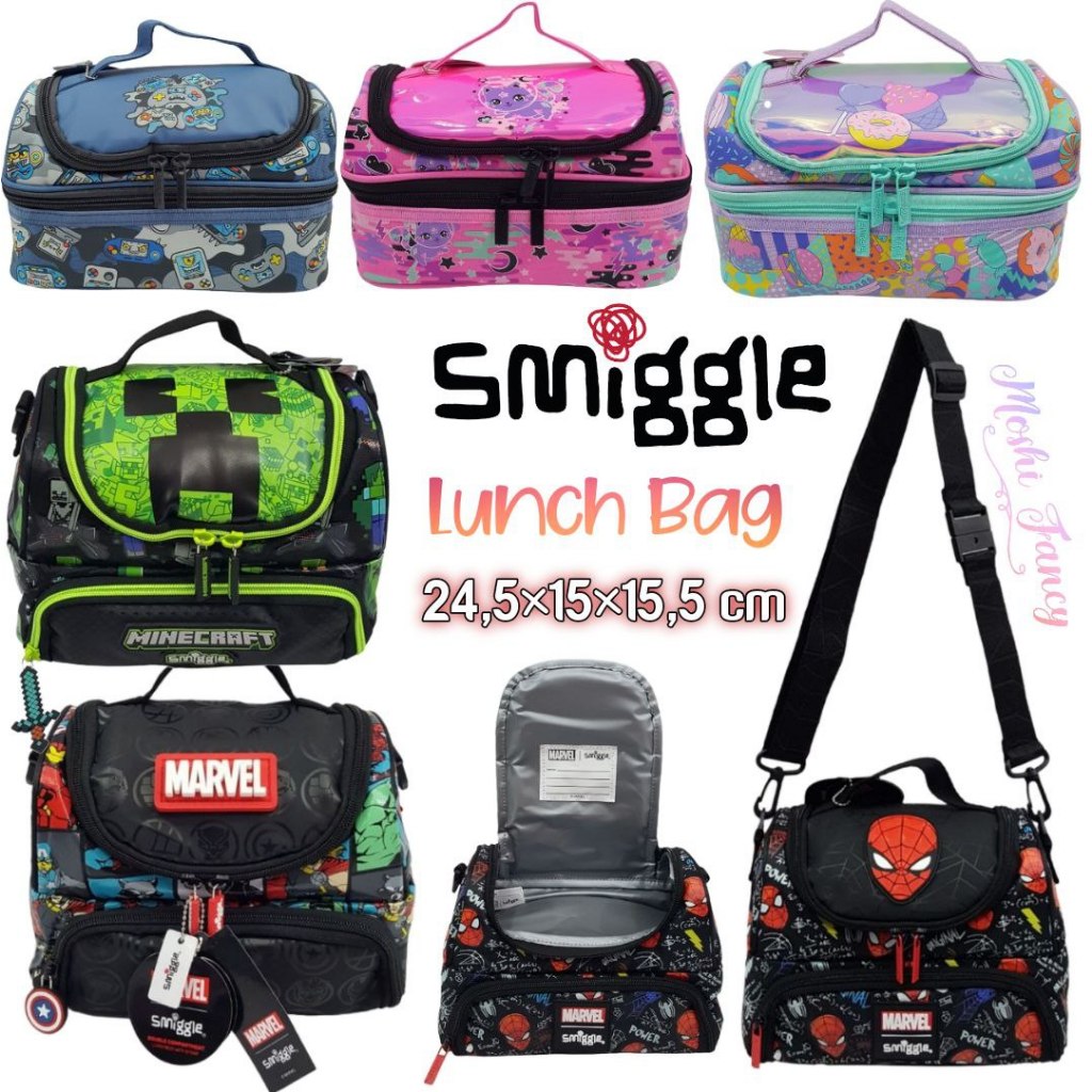 Jual Tas Smiggle Lunch Bag Ariel / Tas Makan Smiggle Selempang Dino ...