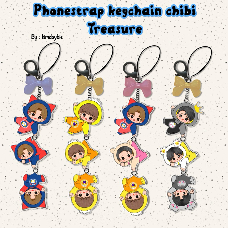 Jual po 13-23des) phonestrap keychain treasure chibi truz epoxy glitter ...