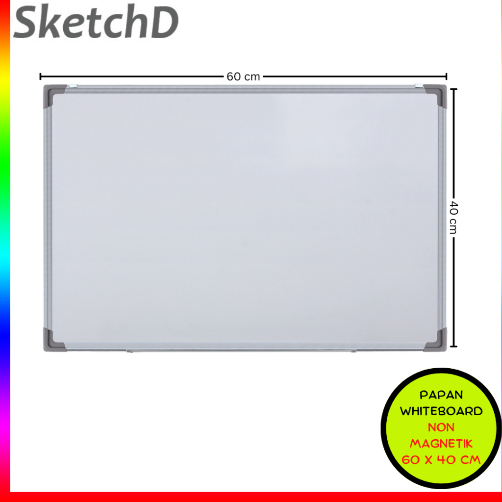 Jual Papan tulis whiteboard 40 x 60 cm NON magnetik | Shopee Indonesia