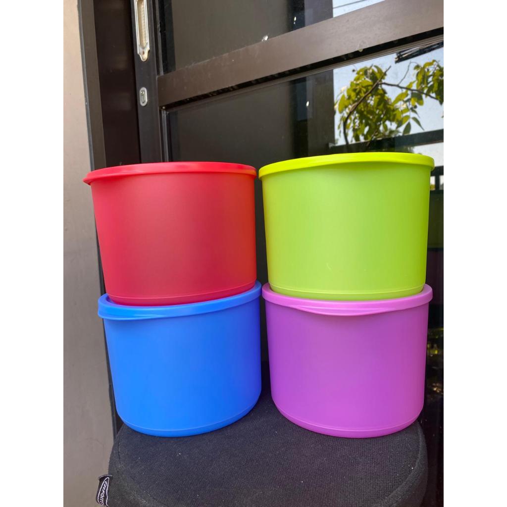 Jual tupperware TOPLES Round Summer Fresh Large set isi 4 pcs 2.1 Liter ...