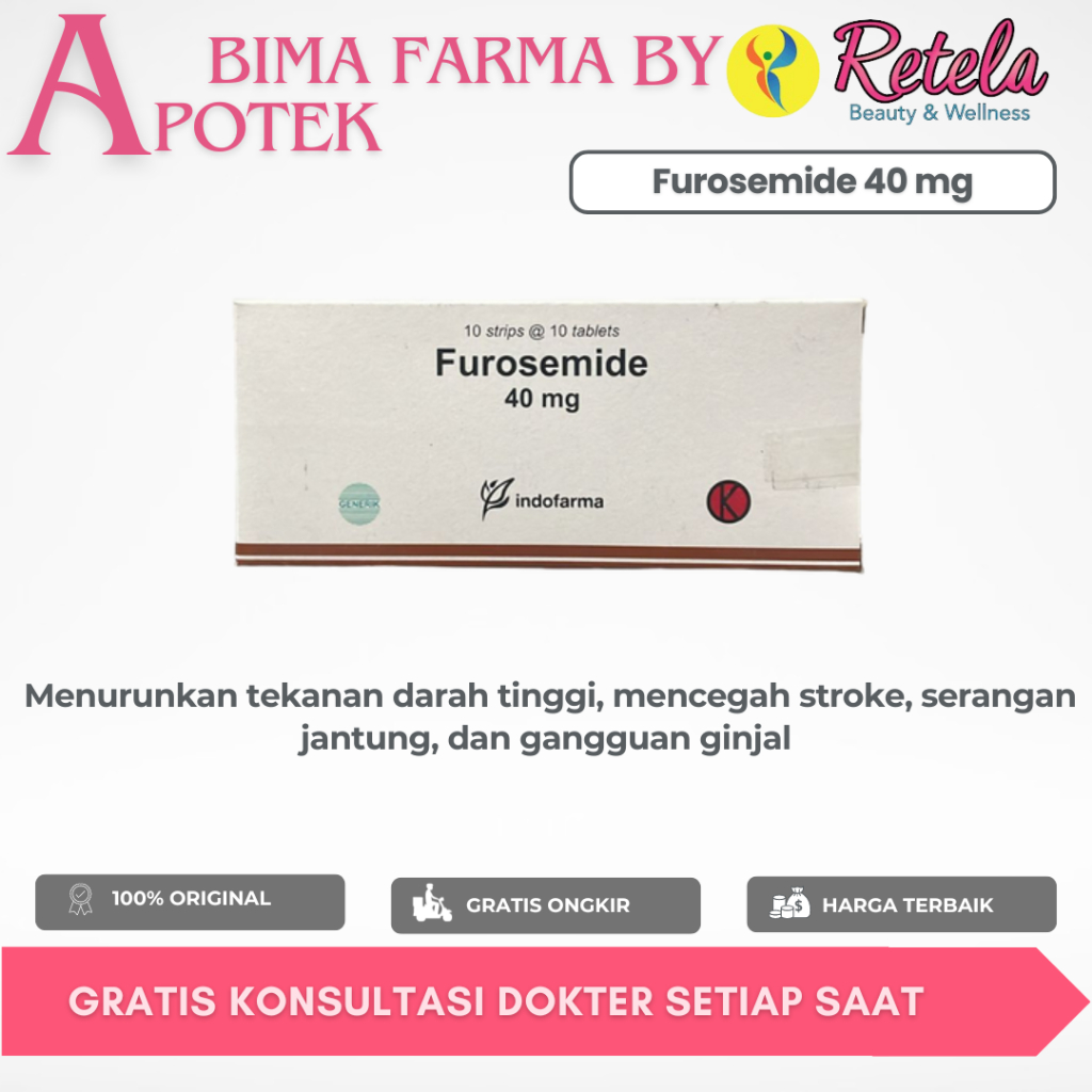 Jual Furosemide 40 Mg 1 Box 100 Tab Gen - (fm) | Shopee Indonesia