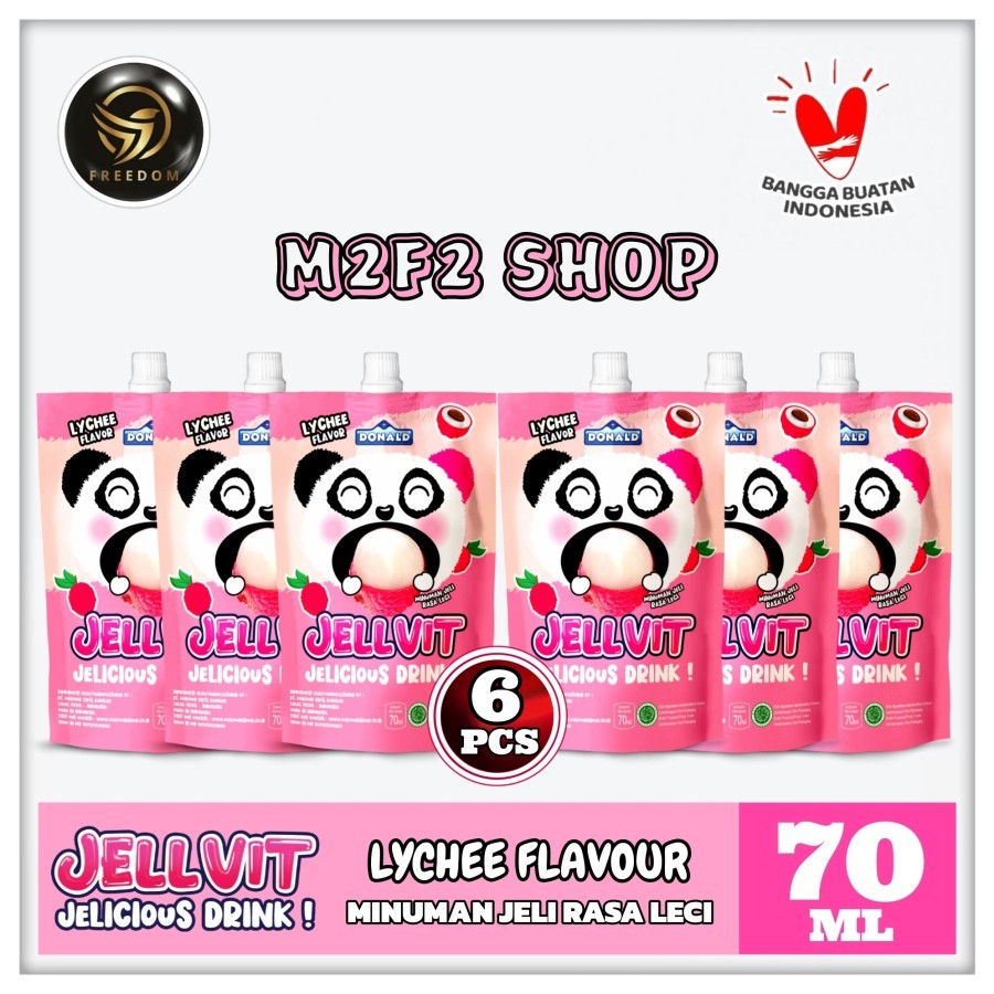 Jual Donald Jellvit Jelicious Drink Lychee Flavor | Minuman Jelly Rasa ...