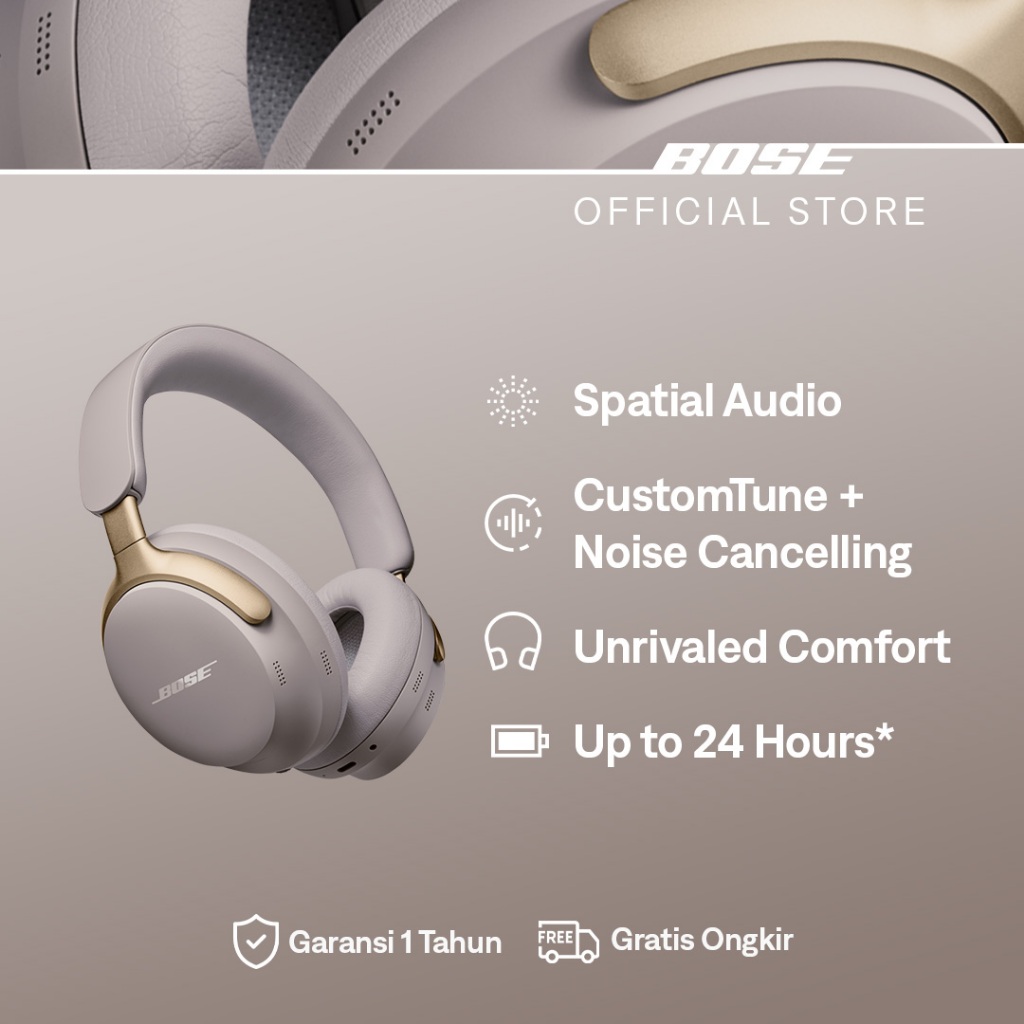 Jual Bose QuietComfort Ultra Spatial Audio Headphones ANC Bluetooth ...