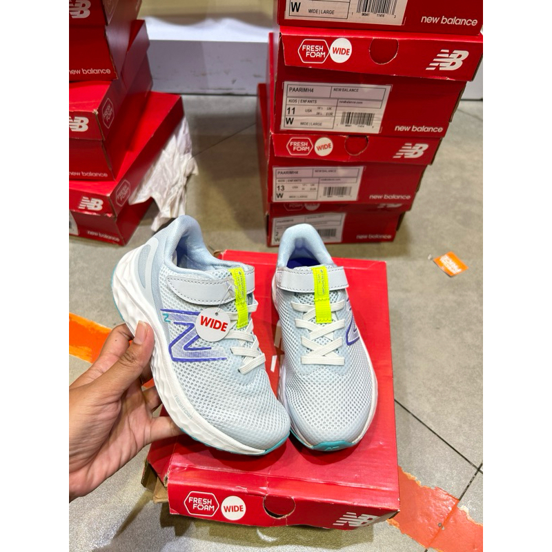 Jual Sepatu New Balanceee NB kids biru muda ori sport station sale 70% ...