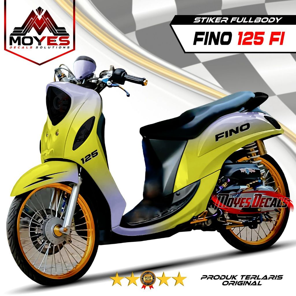 Jual Decal Fino 125 Fi stiker fullbody design 2 Warna Baru | Shopee ...