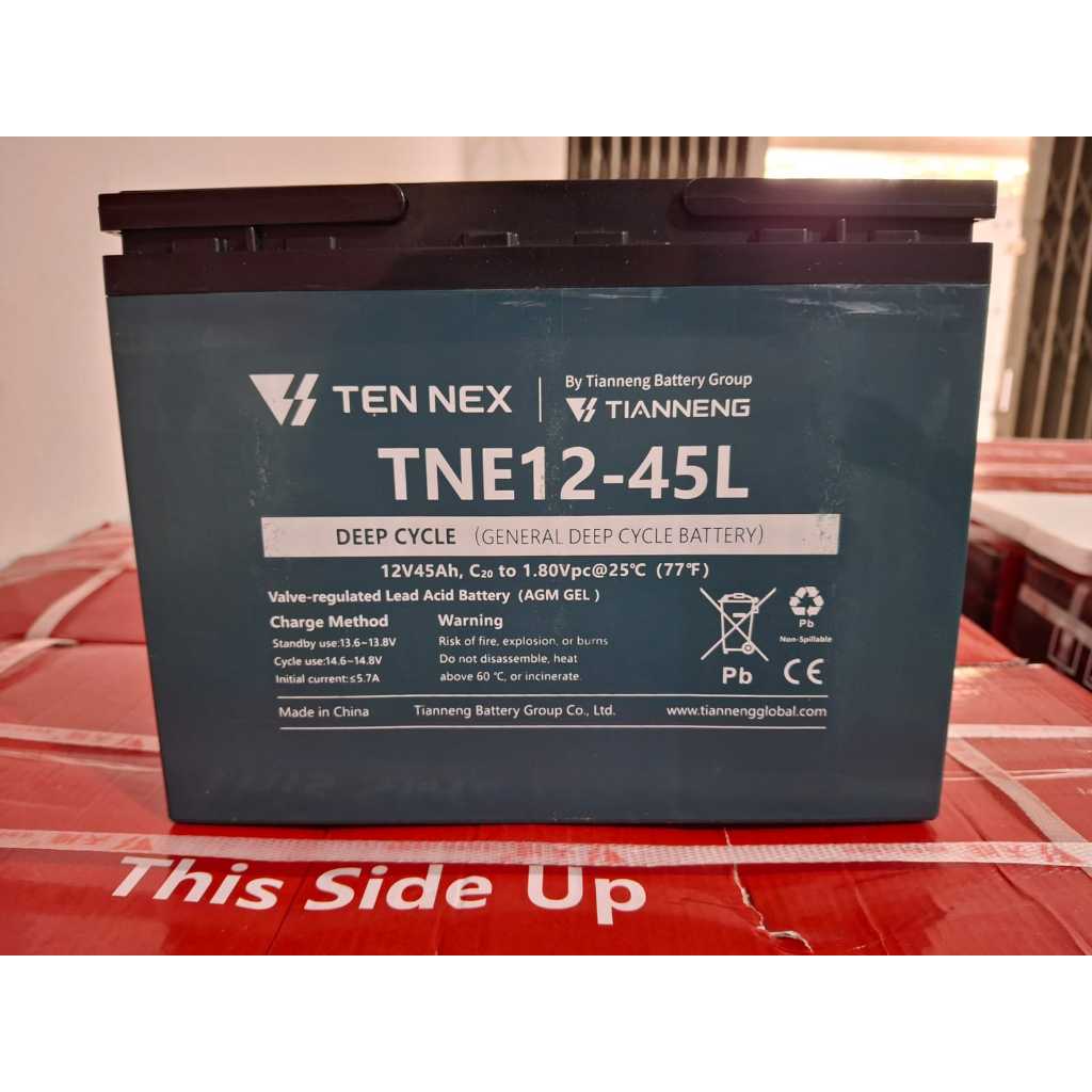 Jual BATTERY TIANNENG 12V 45AH E BIKE EVB 6-EVF-45 TNE12-45L DEEP CYCLE ...