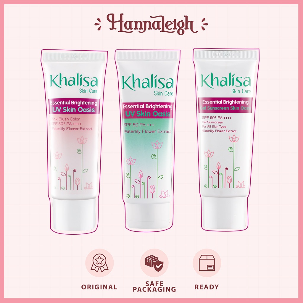 Jual KHALISA - Essential Brightening UV Skin Oasis Sunscreen 40 g ...