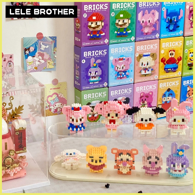 Jual LELE Mainan Bricks DIY Sanrio Nano Block Mini karakter kartun 3D ...