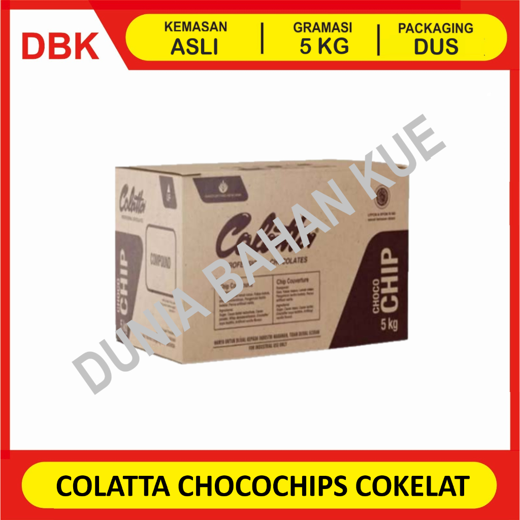 Jual COLATTA CHOCOCHIPS DARK /COKLAT CHIP COLATTA /CHOCO CHIPS - 1 DUS ...