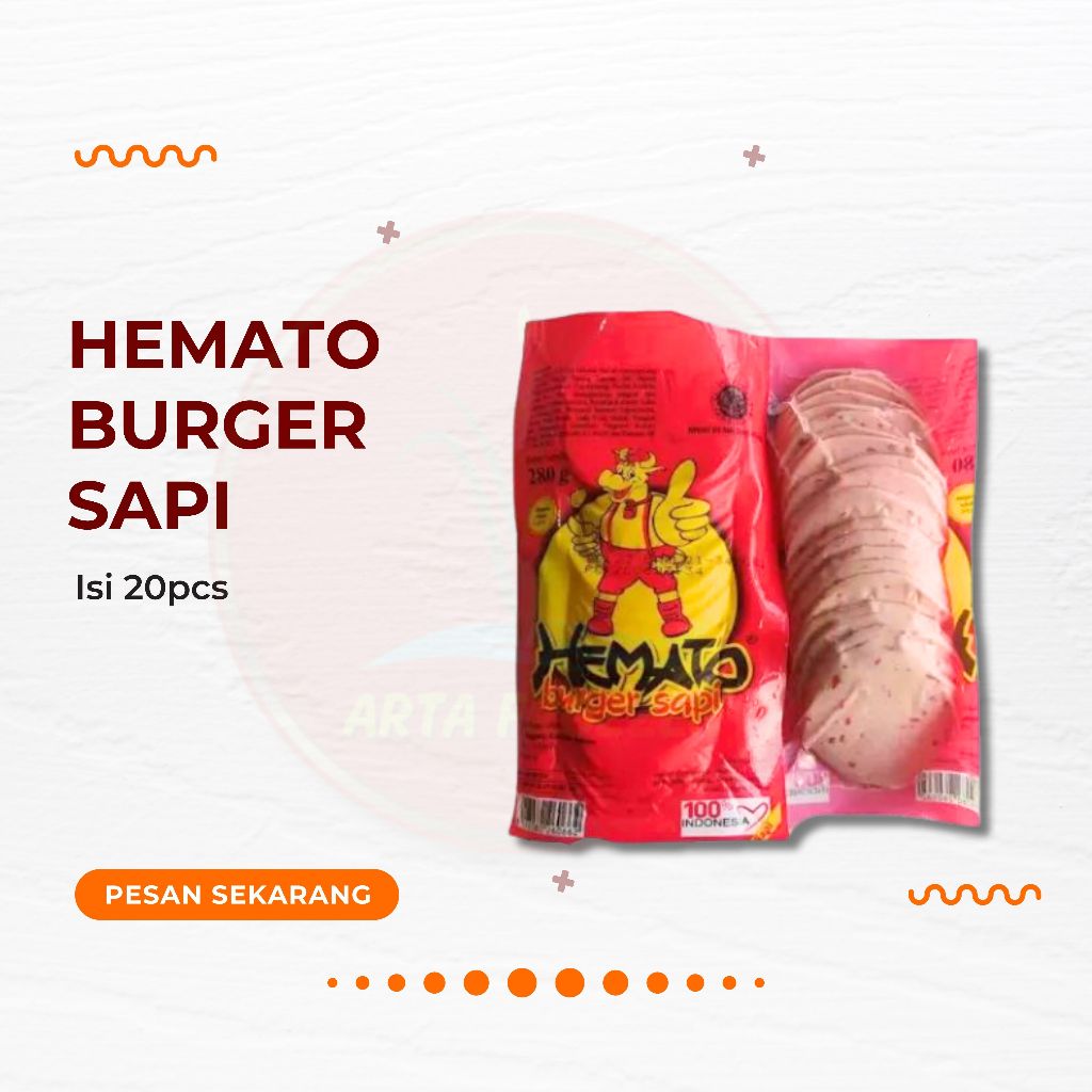 Jual hemato daging burger sapi 280gram | Shopee Indonesia