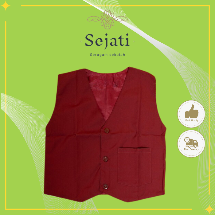 Jual Seragam sejati collection rompi merah Sd / rompi sekolah / seragam ...