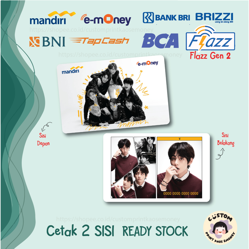 Jual KARTU E MONEY E TOLL DESIGN KPOP V TAEHYUNG BTS MAP OF THE SOUL ...