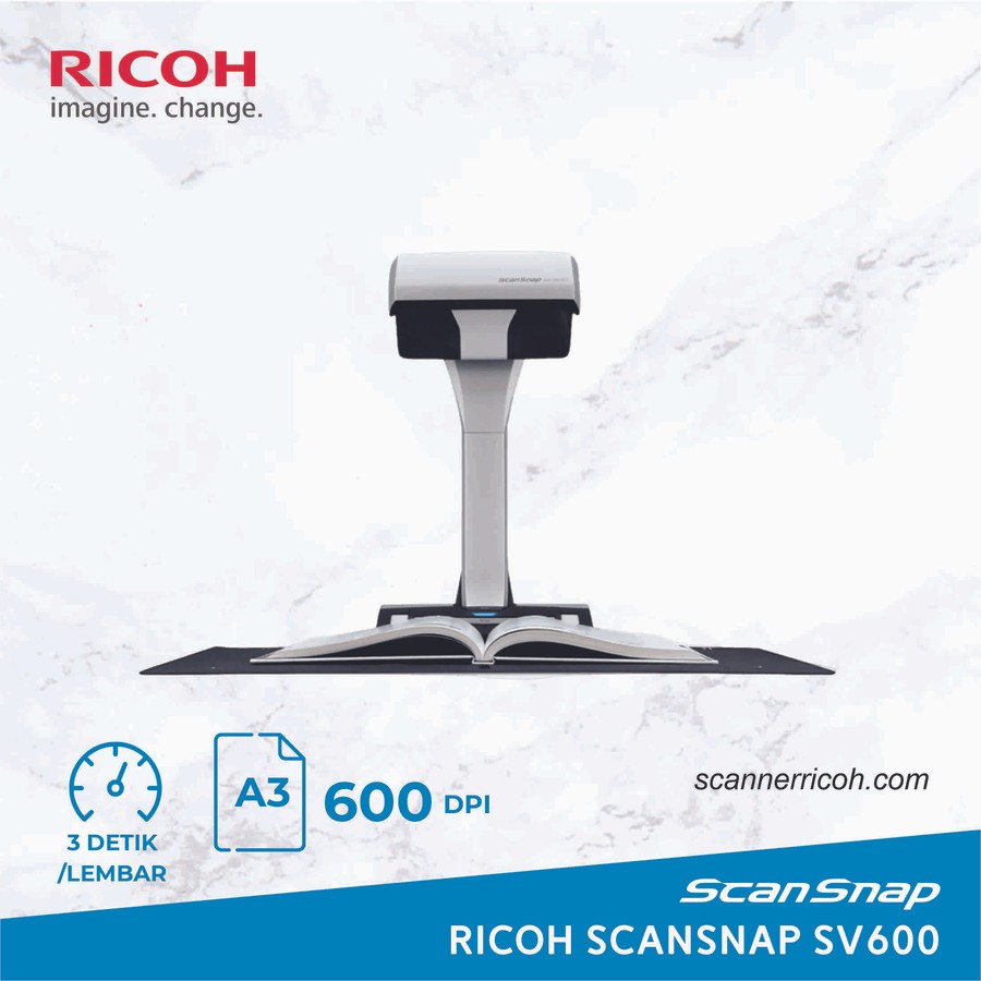 Jual Scanner Ricoh ScanSnap SV600 - A3 - 3 Detik/Lembar - Document ...