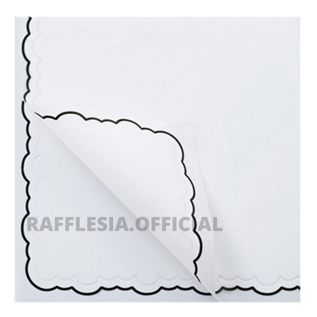 Jual [5 LEMBAR] Flower Wrapping Paper Varian List Cloud Awan Frame ...