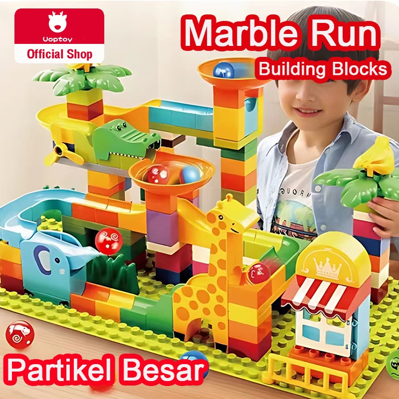 Jual Uoptoy Balok Susun Mainan Anak Building Brick Balok Susun Track ...