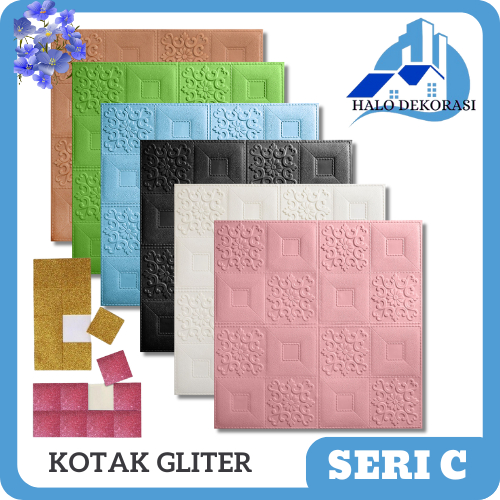 Jual WALLPAPER FOAM MOTIF BATIK KOTAK [SERI C]/ ANTI AIR DEKORASI ...