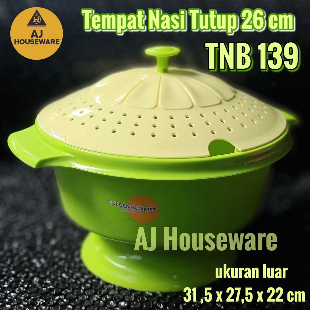 Jual TNB 1039 /TEMPAT NASI BULAT HIJAU GOLDEN SUNKIST/ SANGKU WAKUL ...