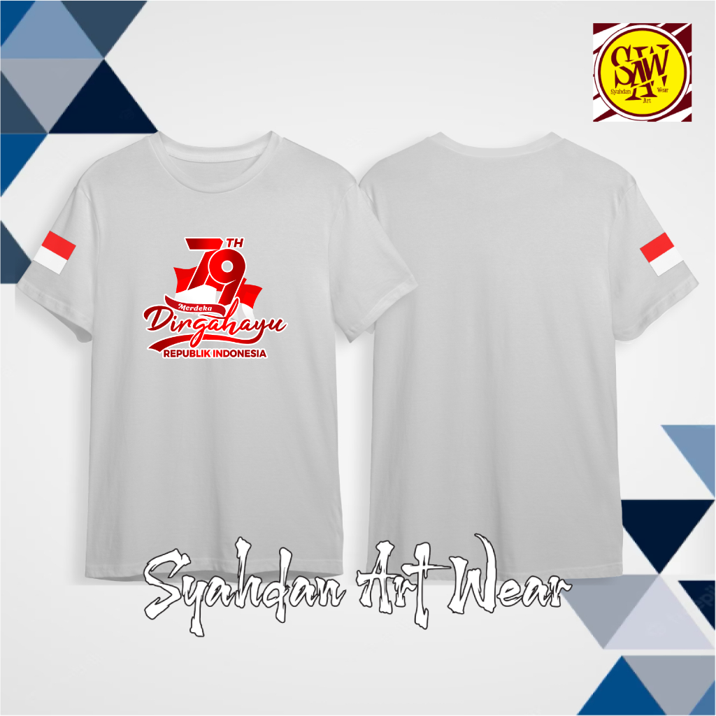 Jual KAOS 79 TH MERDEKA DIRGAHAYU REPUBLIK INDONESIA SIMPEL / KAOS ...