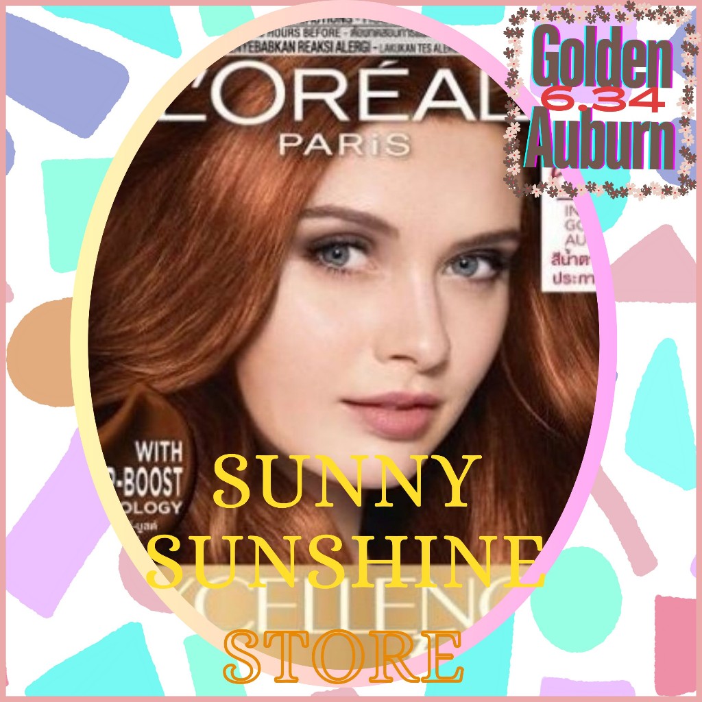 Jual LOREAL Paris Hair Color Excellence Fashion #6.34 Intense Golden ...