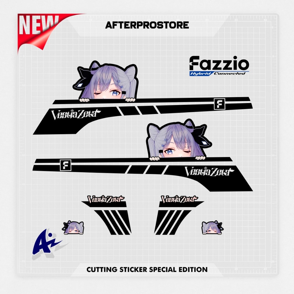 Jual STICKER CUTTING FAZZIO 125 MOTIF VESTIA ZETA / STIKER CUTING ...